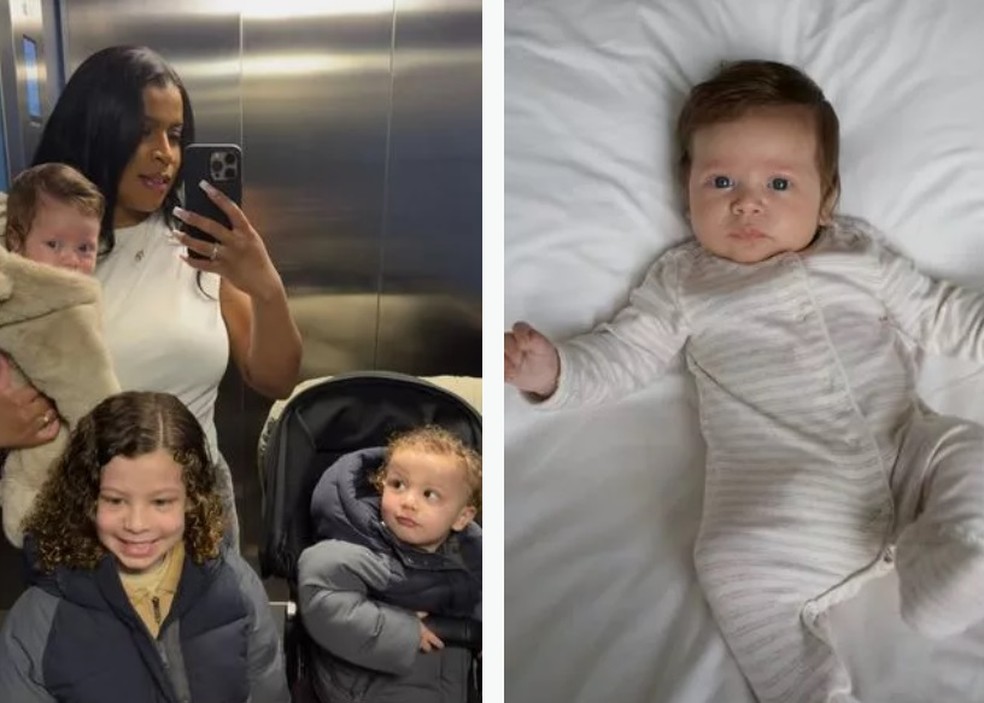 Bebê de 2 meses surpreende com volume do cabelo: 'permanente no útero ...