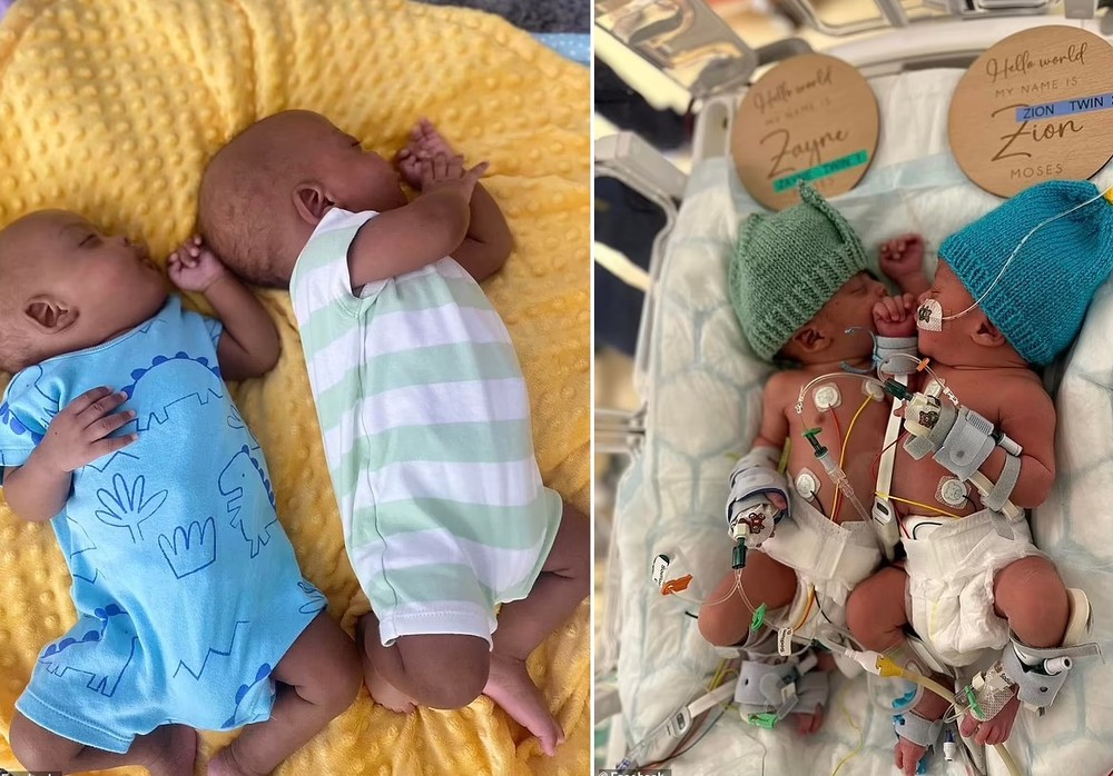 Gêmeos siameses comemoram primeiro aniversário, depois de cirurgia de ...