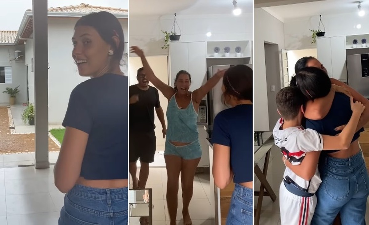 Jovem que mora no exterior volta ao Brasil e faz surpresa para mãe ...