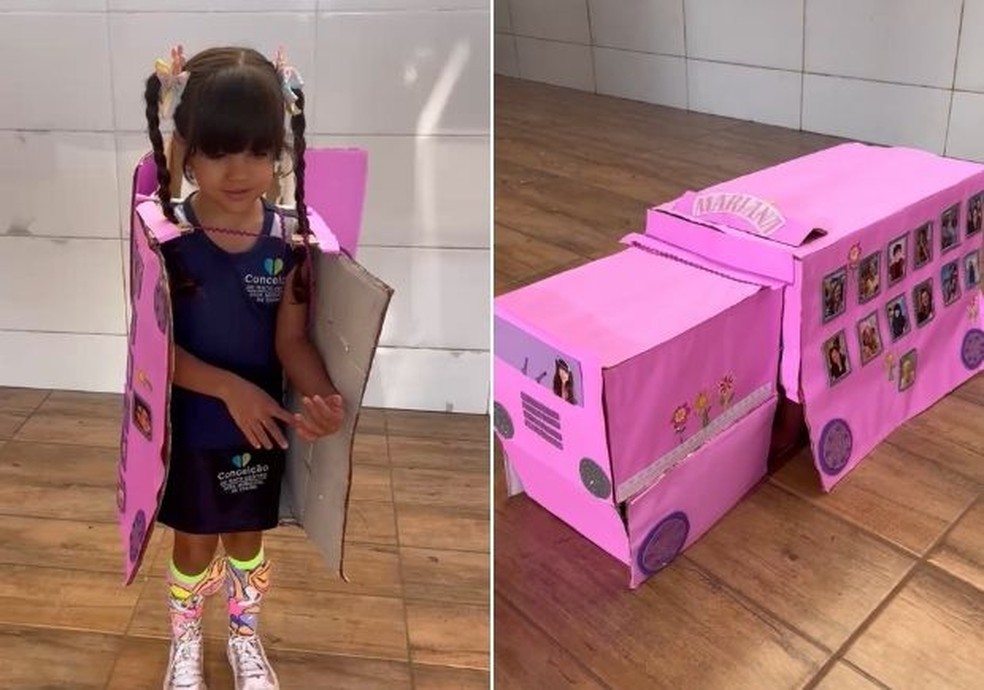 Mãe revela como fazer mochila maluca que vira ônibus escolar; veja o ...