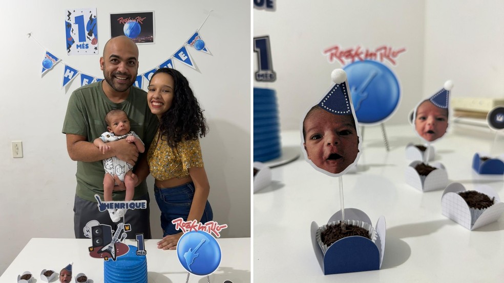 Fã do Rock in Rio, mãe faz primeiro mesversário do filho inspirado no ...
