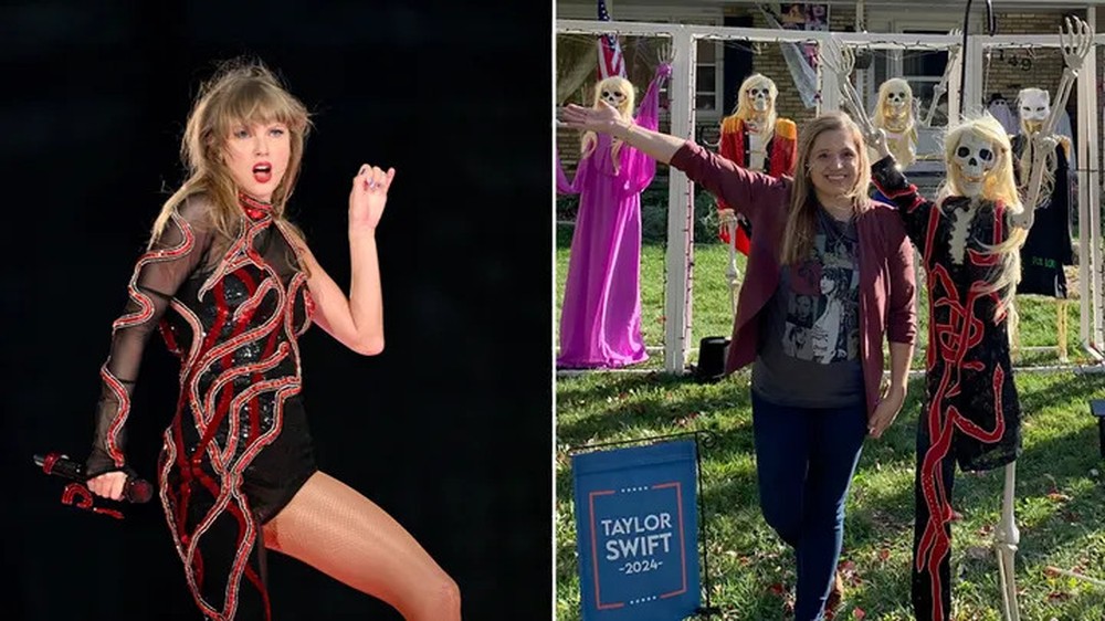 Mãe cria decoração de Halloween inspirada em Taylor Swift e viraliza no ...
