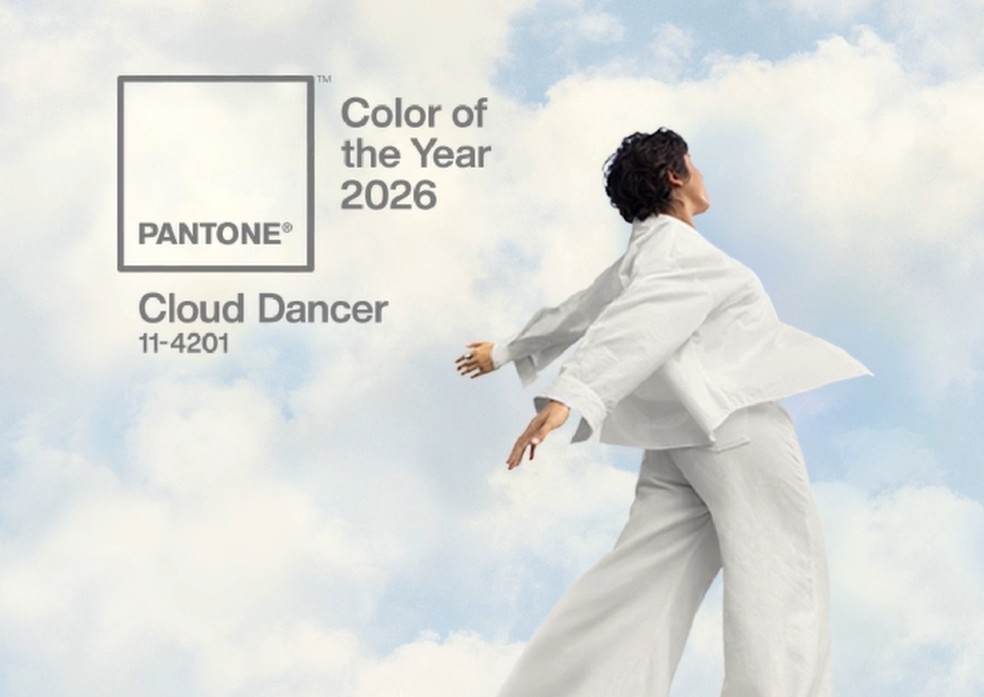 Pantone 2026: cor “Cloud Dancer” é a grande aposta para a decoração ...
