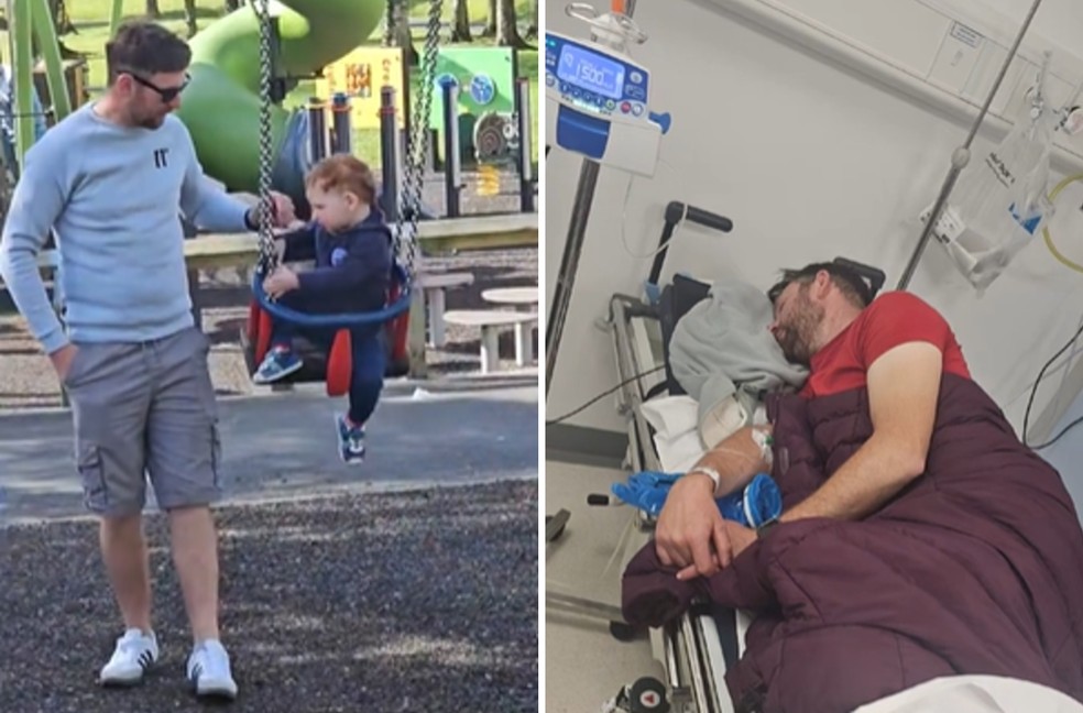 Horas depois de brincar no parque com os filhos, pai descobre ...