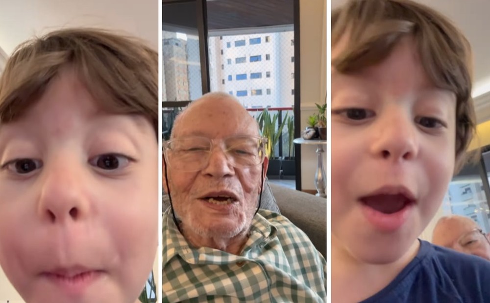 Menino diverte ao revelar 'segredo' da longevidade do bisavô de 102 ...