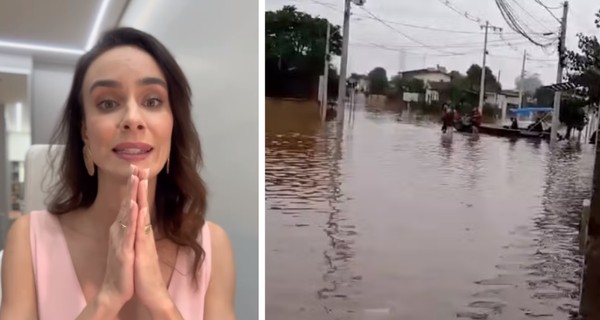 Enchentes no RS: Atriz Naiumi Goldoni lidera campanha de doações para ...