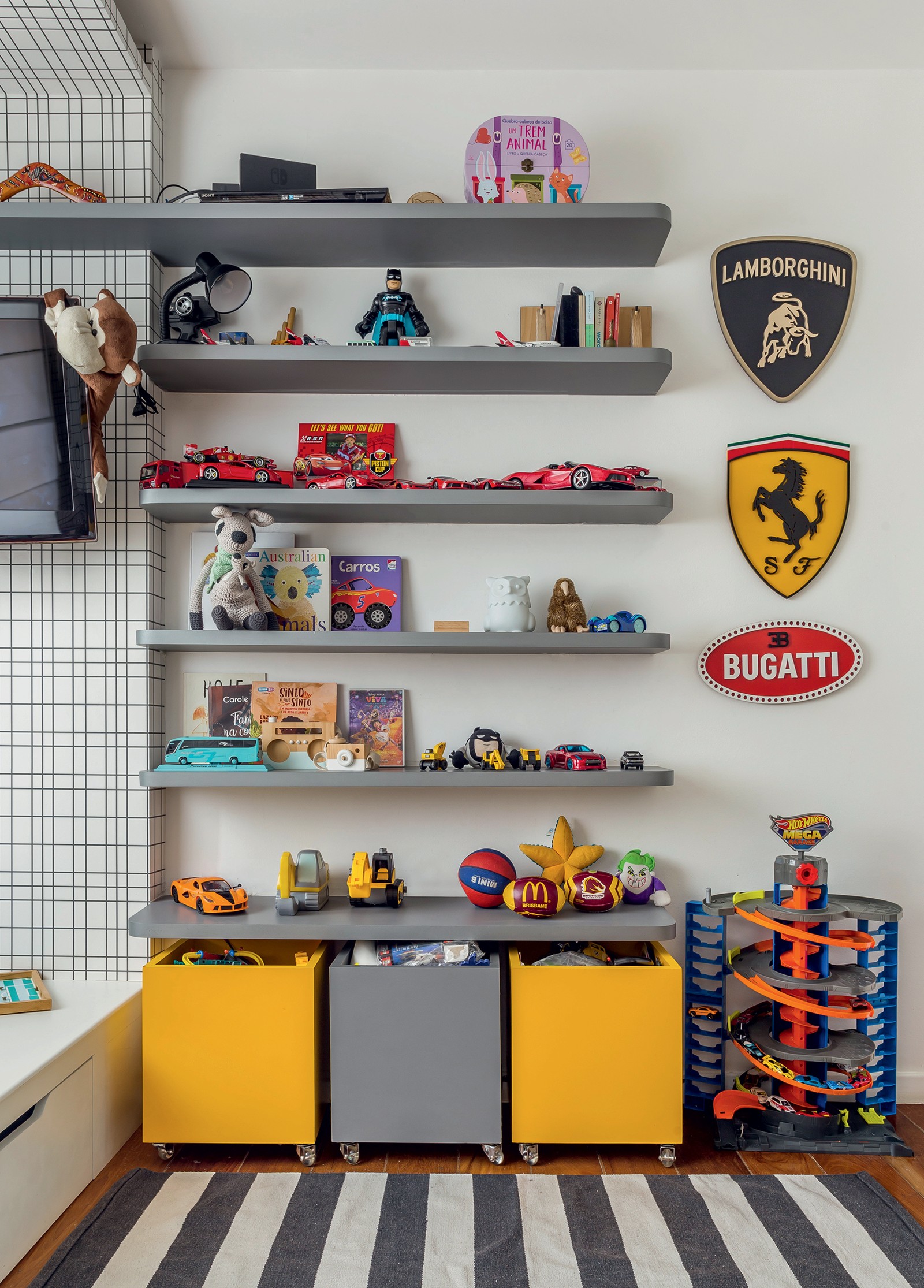 Tendência grid: ideias de decoração de quartos infantis com linhas ...