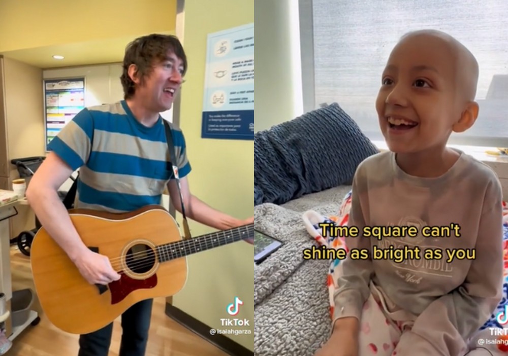 Menina de 8 anos com câncer é surpreendida pelo seu cantor favorito ...