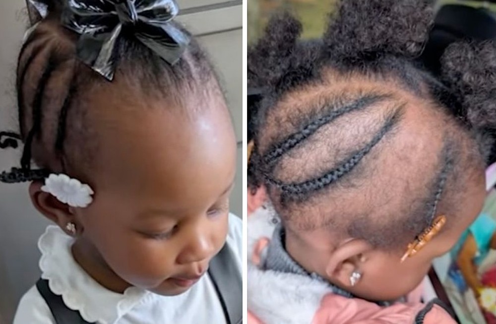 'Peguei minha filha na creche e estava faltando uma trança na cabeça ...