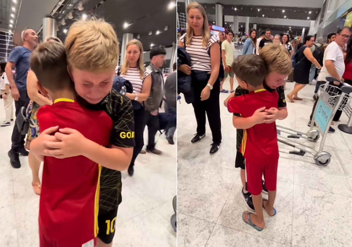 Melhores amigos que moram longe emocionam com despedida no fim das ...