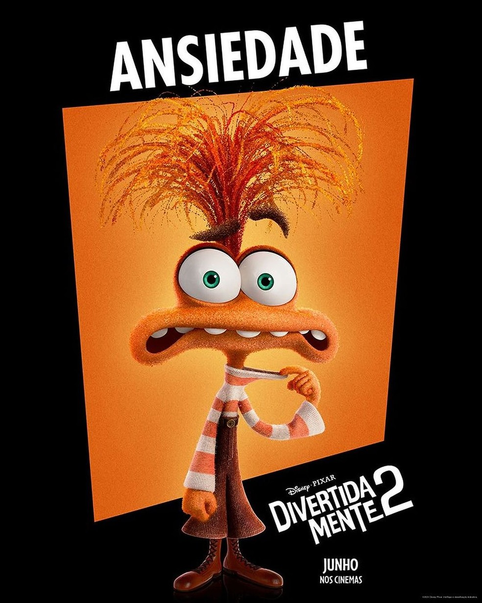 Disney revela pôsteres emocionantes de 'Divertida Mente 2'