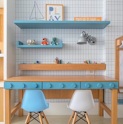 Tendência grid: ideias de decoração de quartos infantis com linhas ...