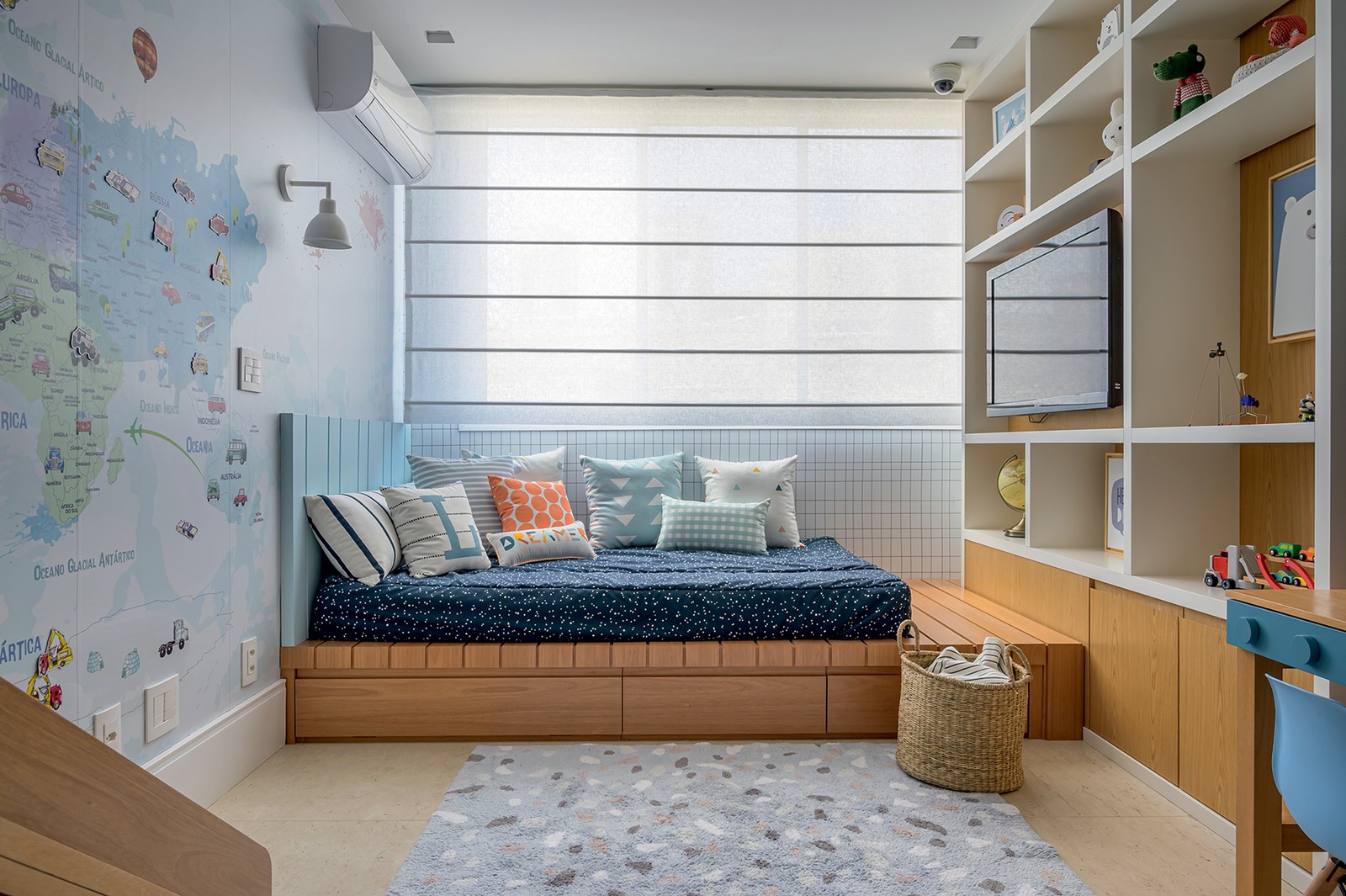 Tendência grid: ideias de decoração de quartos infantis com linhas ...