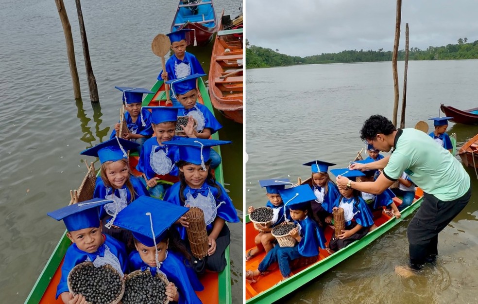 A história por trás das imagens da formatura de crianças ribeirinhas ...