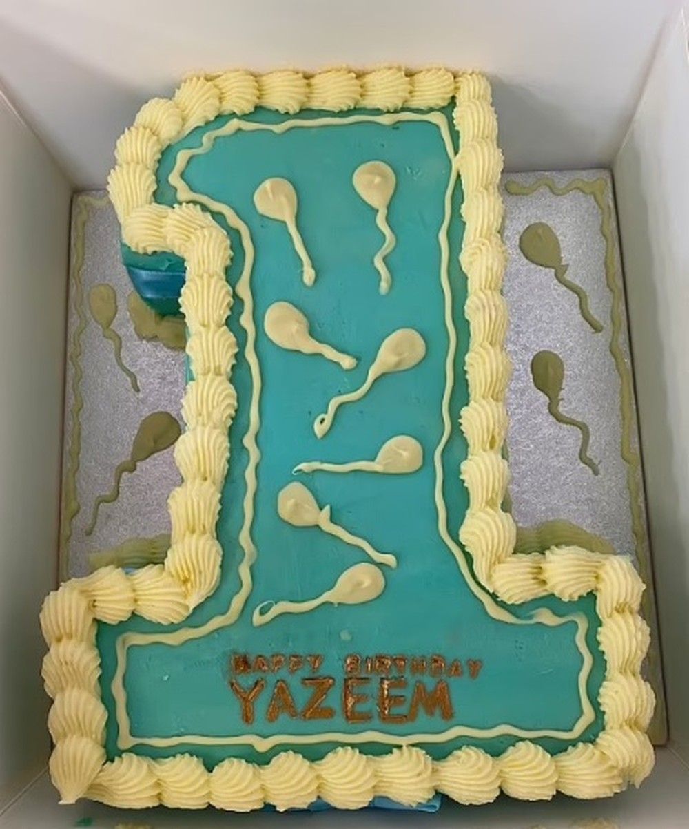 Bolo de aniversário de 1 ano viraliza e vira meme